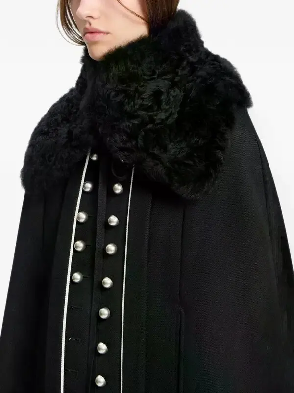 ANN DEMEULEMEESTER Curled Shearling Collar