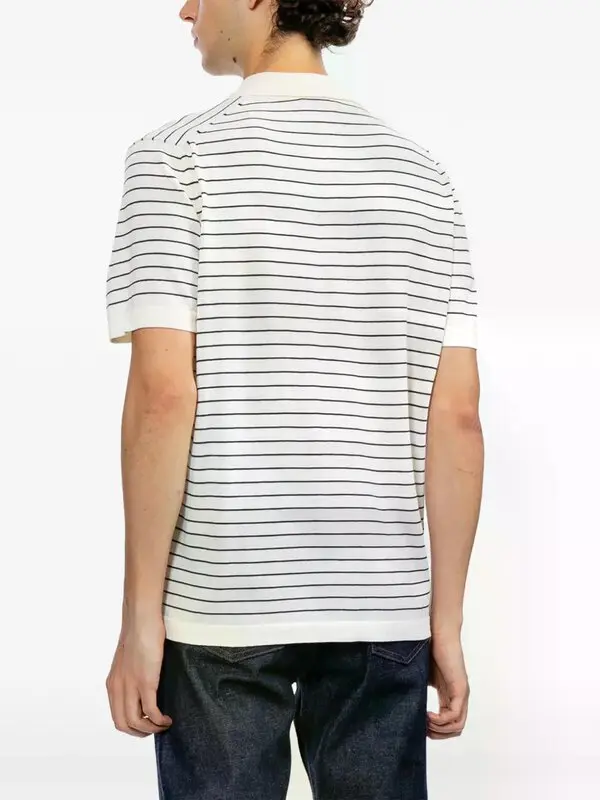 A.p.c. Striped Short-sleeve Polo Shirt