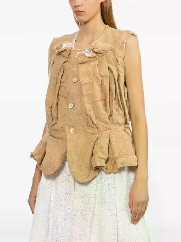 Comme Des Garçons Pleated Vest