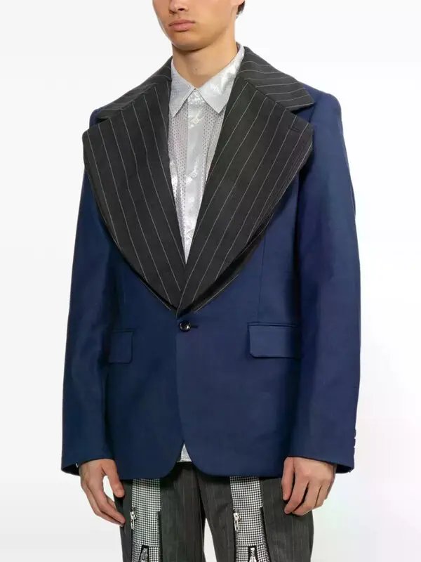 Comme Des Garçons Pinstripe Panel Jacket