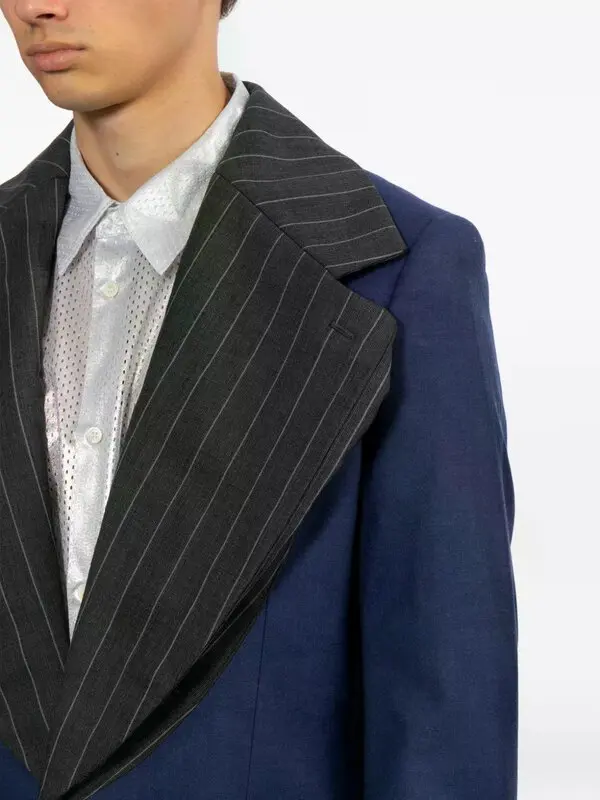 Comme Des Garçons Pinstripe Panel Jacket