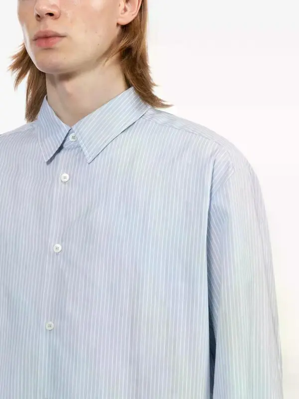 A.p.c. Vertical-stripe Long-sleeve Shirt