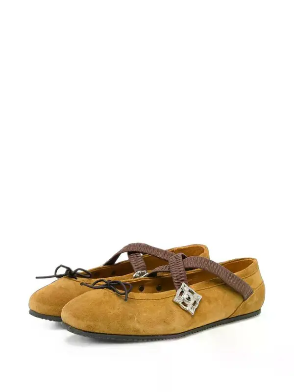Toga Leather Ballet Flats