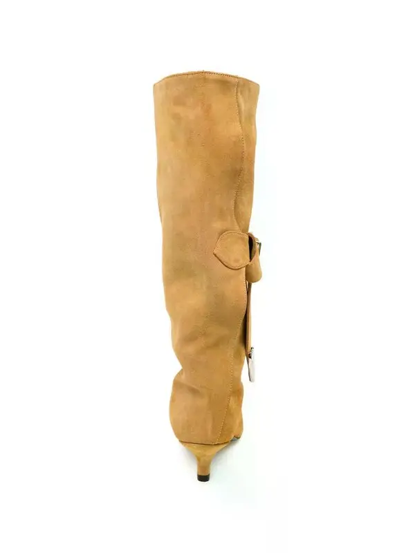 Toga Buckle-detail Suede Boots