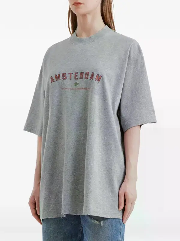 Vetements Graphic-print Distressed T-shirt