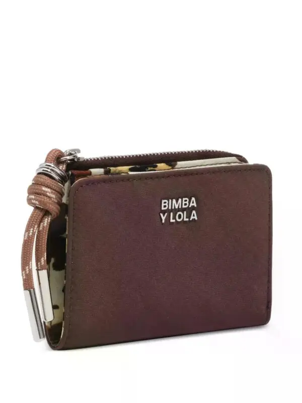 Bimba Y Lola Mocha Nylon Compact Purse - Brown