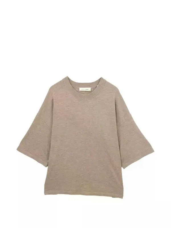 ESSENTIALS Crew Neck Jumper With Short Sleeves