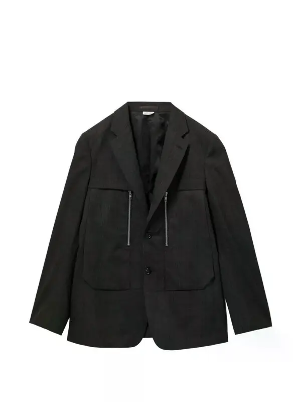 Comme Des Garçons Plaid Blazer - Grey