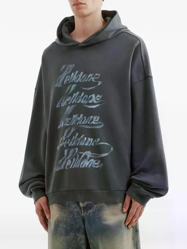 We11Done Logo-print Hoodie
