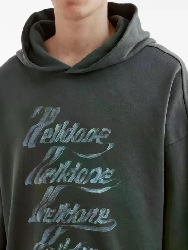 We11Done Logo-print Hoodie