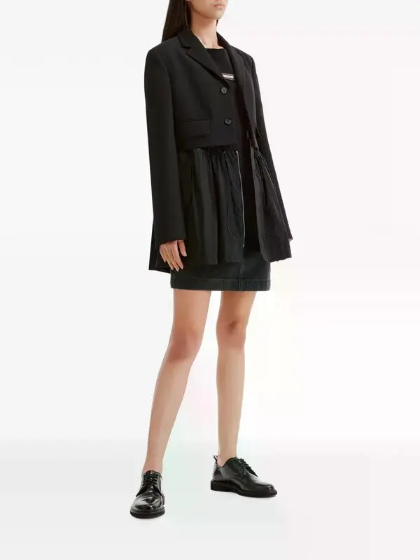 We11Done Drawstring-waist Panelled Blazer