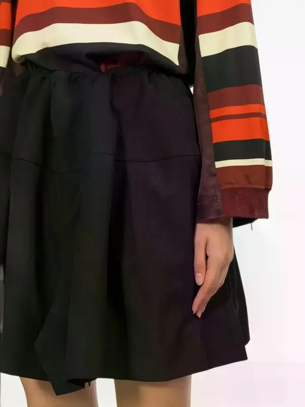 Toga Pleated Flared Skirt