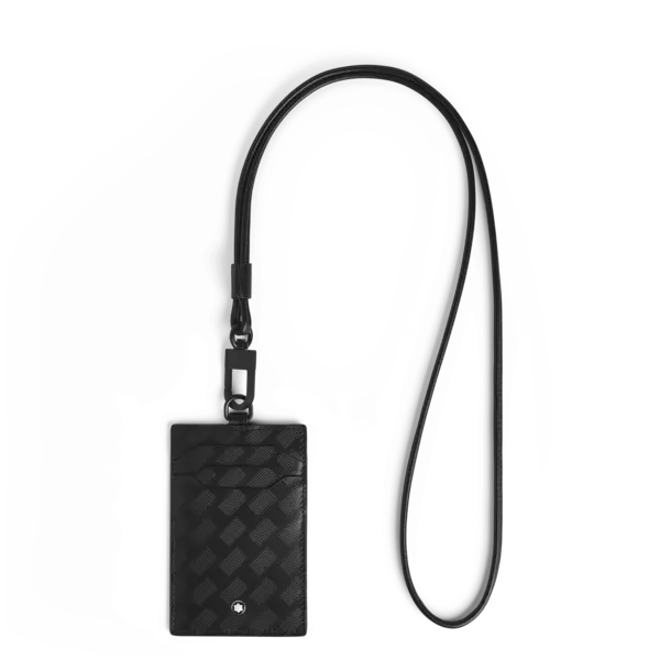 Montblanc Card Holder With Strap In Extreme - Black