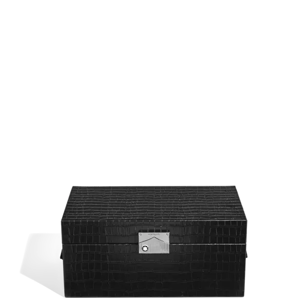 Montblanc Watches Collector Box, Crocoembossed Leather - Black