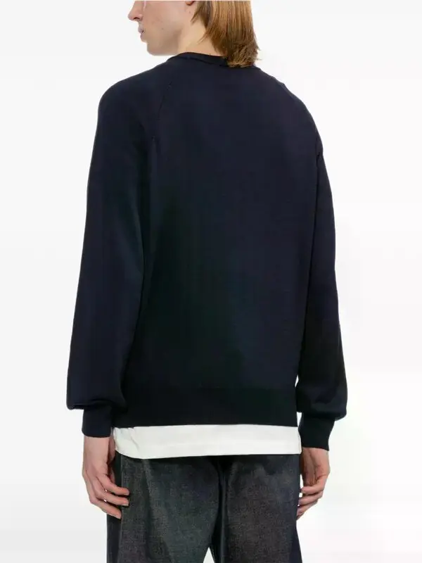 A.p.c. Logo-embroidered Raglan-sleeve Jumper