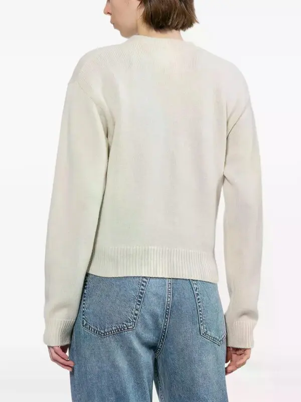 A.p.c. Logo-print Cardigan - Neutrals
