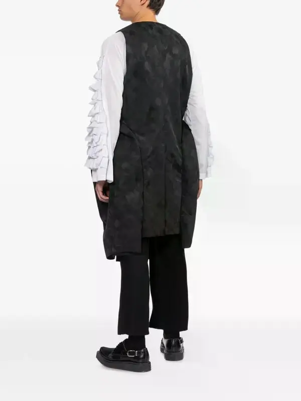 Comme Des Garçons Jacquard Open Vest Coat
