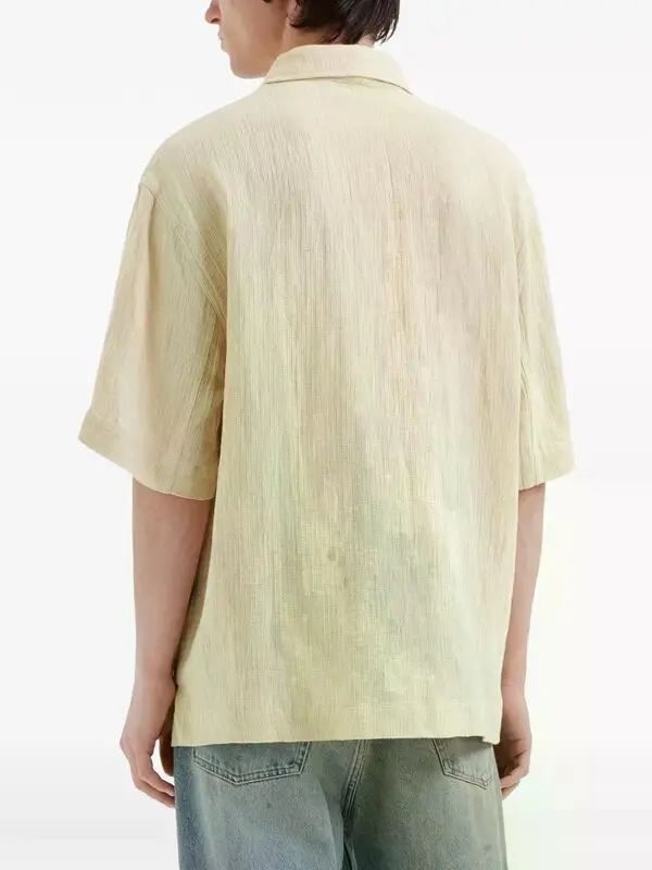 SUNFLOWER Crinkled Short-sleeve Shirt