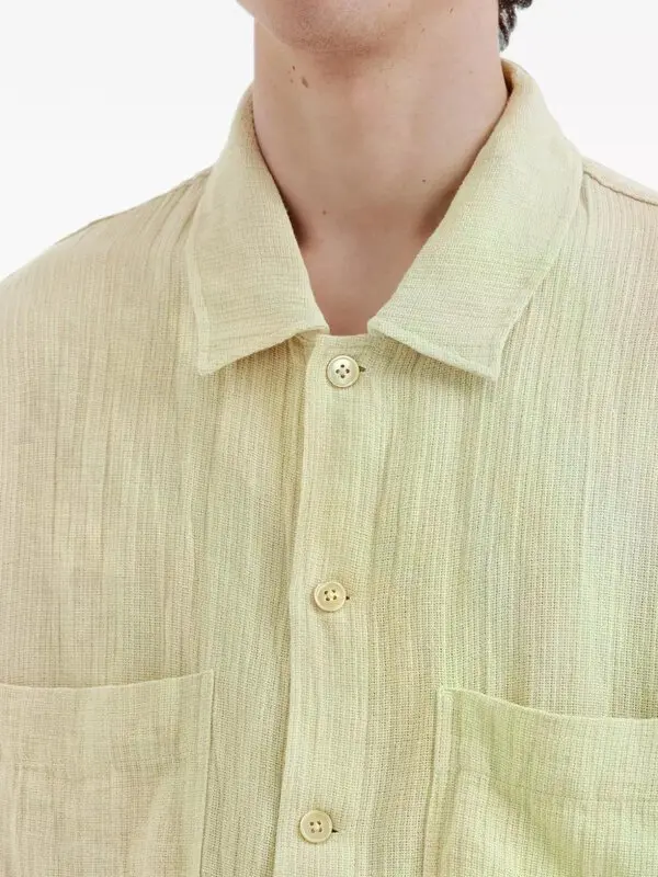 SUNFLOWER Crinkled Short-sleeve Shirt
