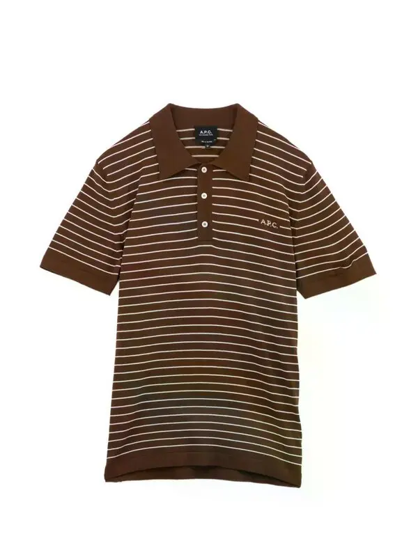 A.p.c. Logo-embroidered Polo Shirt