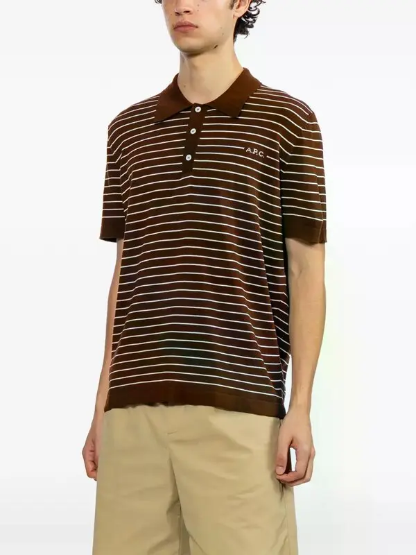 A.p.c. Logo-embroidered Polo Shirt