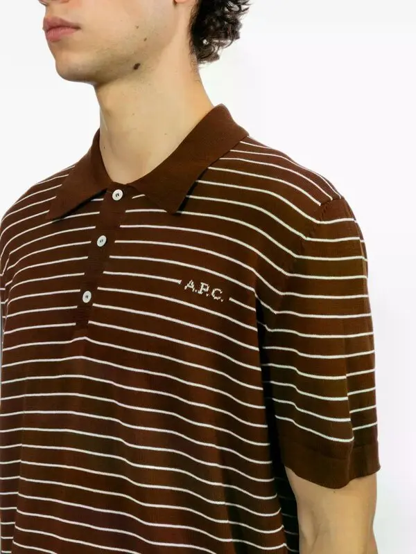 A.p.c. Logo-embroidered Polo Shirt