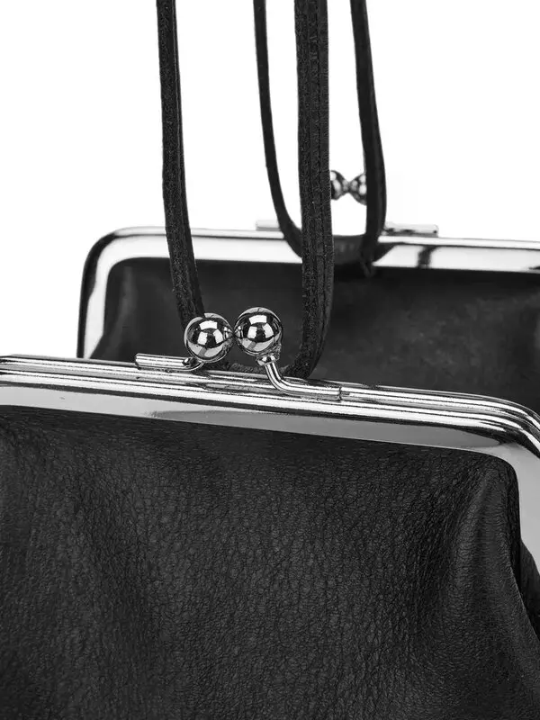 Y’s Clasp-fastening Calf Leather Mini Bag