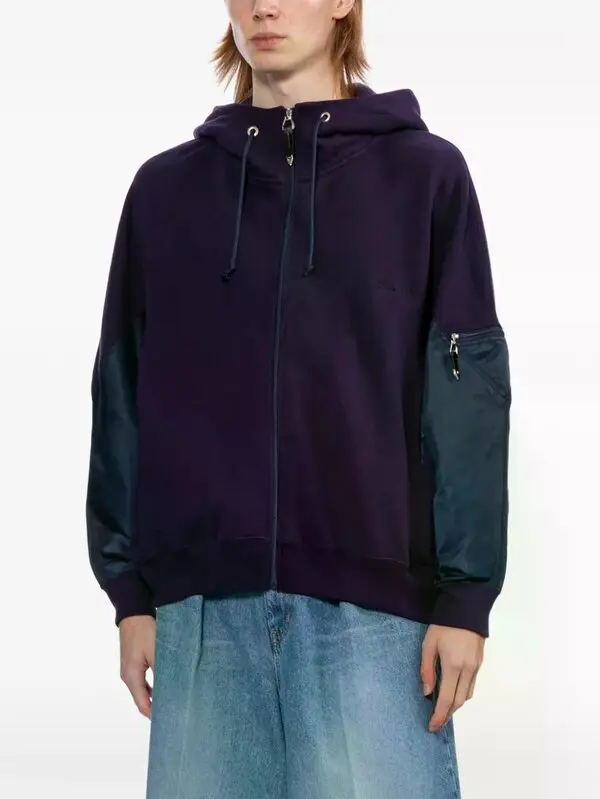 Toga Contrast-panel Drawstring Hoodie