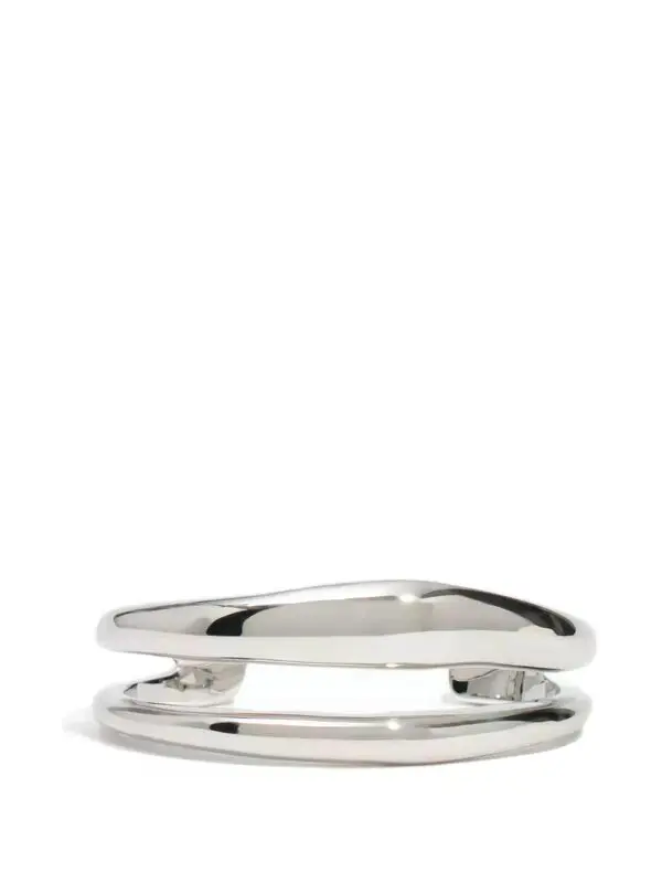 Bimba Y Lola Tone Metal Bracelet With Irregular Bands