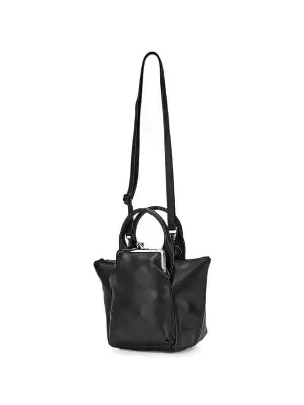 Y’s Kiss-lock Leather Tote Bag
