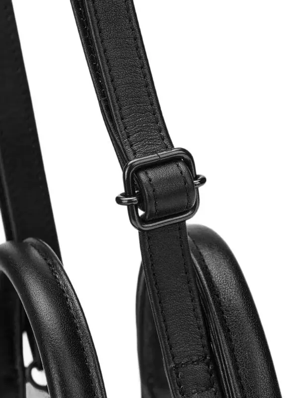 Y’s Kiss-lock Leather Tote Bag