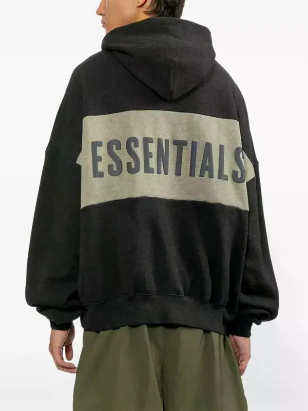 ESSENTIALS Panelled Crop Hoodie