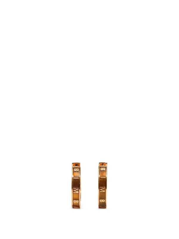 Bimba Y Lola Logo-engraved Hoop Earrings