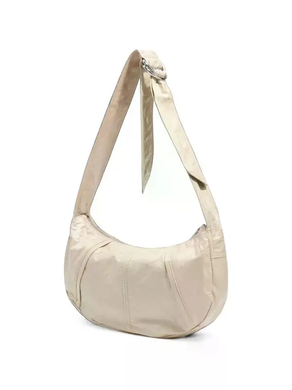 Bimba Y Lola Medium Shiny Greige Moon Bag