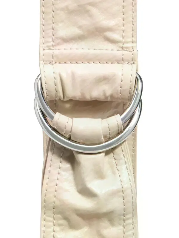 Bimba Y Lola Medium Shiny Greige Moon Bag