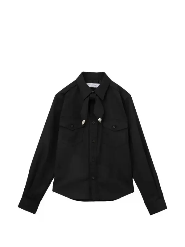 Toga Twill Ribbon Shirt
