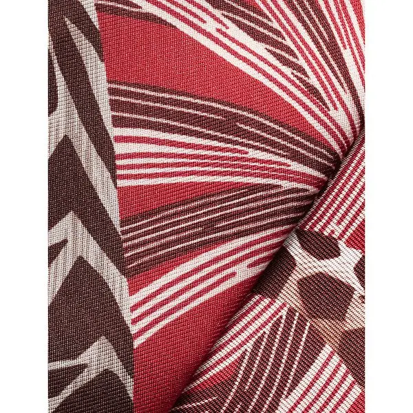 Cartier Panthère And Tiger Silk Bandeau Scarf - Red