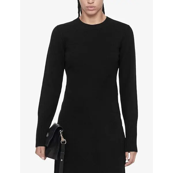 ALLSAINTS Erith Long-sleeved Wool Midi Dress