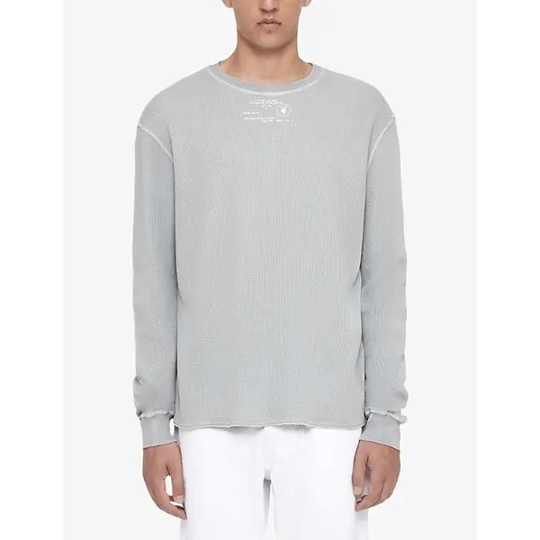 ALLSAINTS Raphy Logo-print Long-sleeve Cotton Crewneck