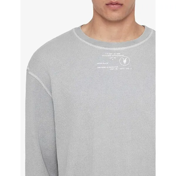 ALLSAINTS Raphy Logo-print Long-sleeve Cotton Crewneck