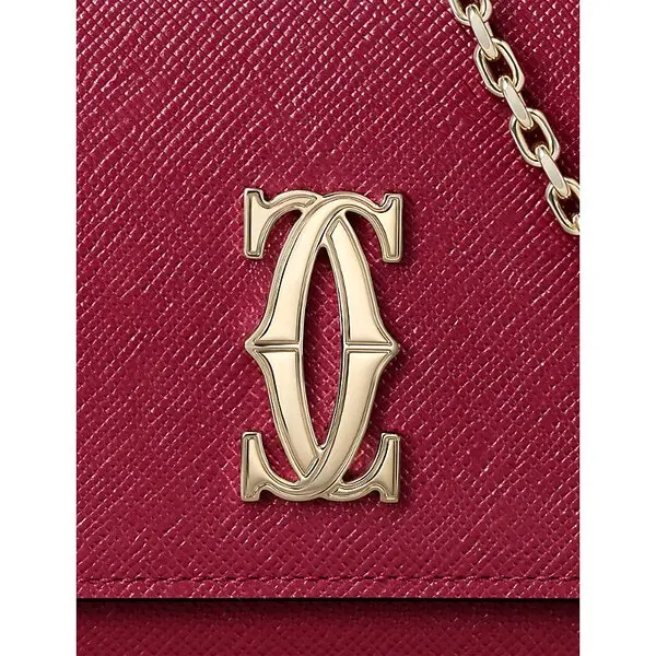 Cartier C De Leather Wallet-on-chain