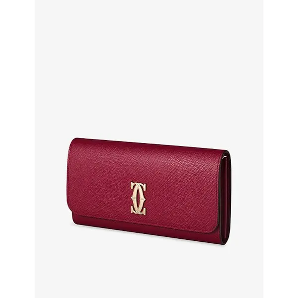 Cartier C De Leather Wallet-on-chain