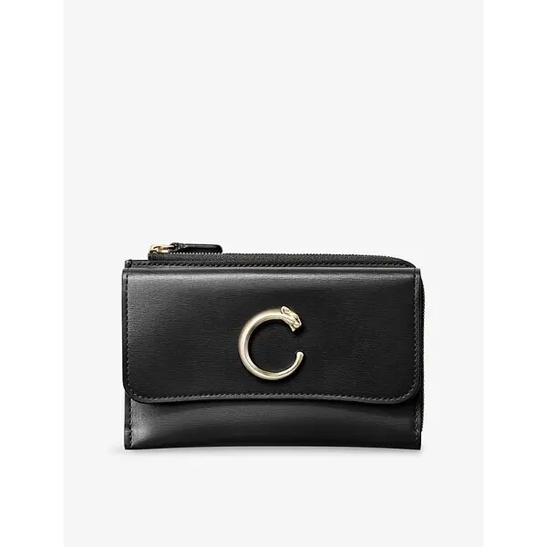 Cartier Panthère C Zip Leather Card Holder