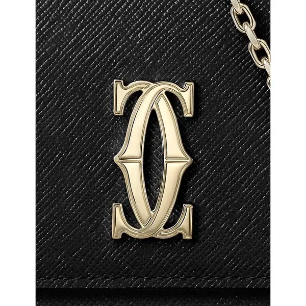 Cartier C De Leather Wallet-on-chain