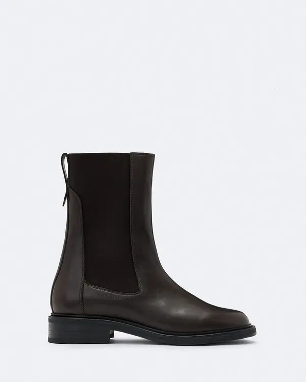 ALLSAINTS Beryl Leather Chelsea Boots - Brown