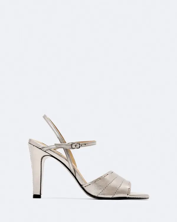 ALLSAINTS Lila Ankle-strap Heeled Sandals - Grey