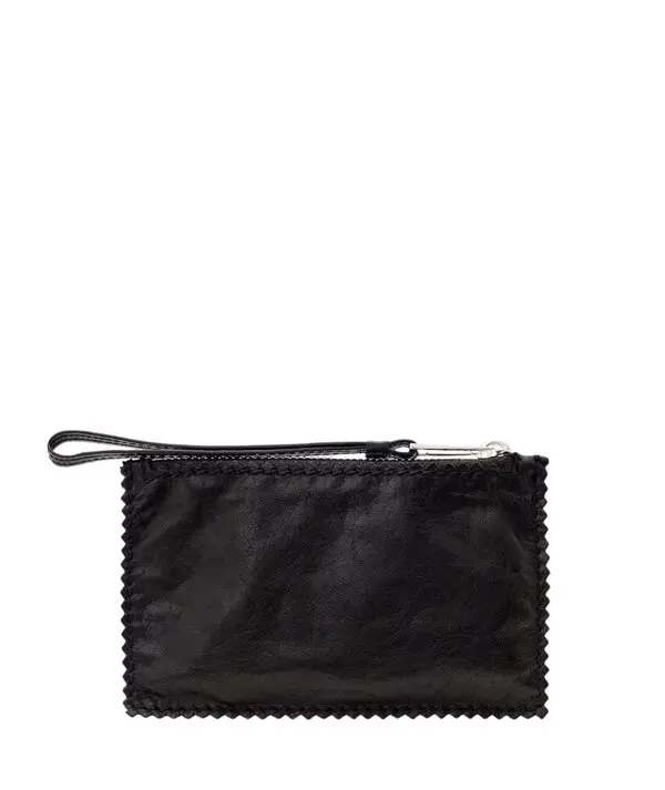 ALLSAINTS Small Leather Pouch - Black