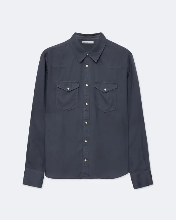 ALLSAINTS Hanway Regular-fit Tencel Shirt - Blue