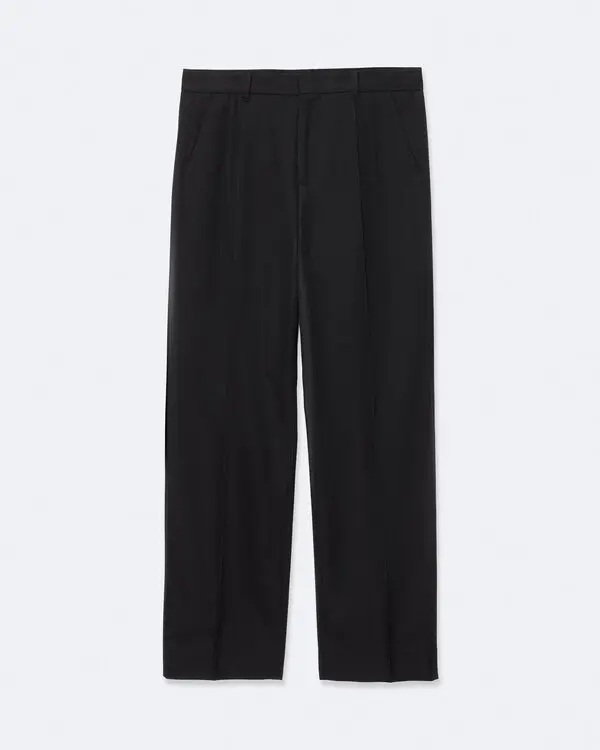 ALLSAINTS Ware Straight-fit Double-pleat Pants - Black