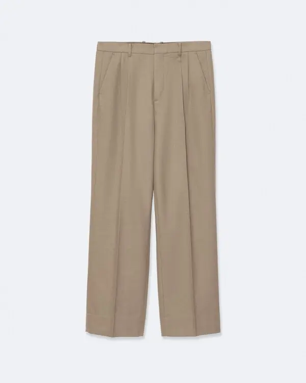 ALLSAINTS Ware Straight-fit Double-pleat Pants - Brown